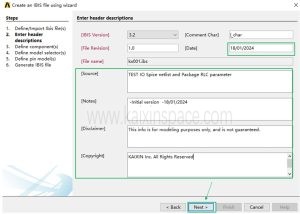 使用SPISim整合IO IBIS数据和Package数据产生一个完整的器件IBIS模型 - 藍色天空